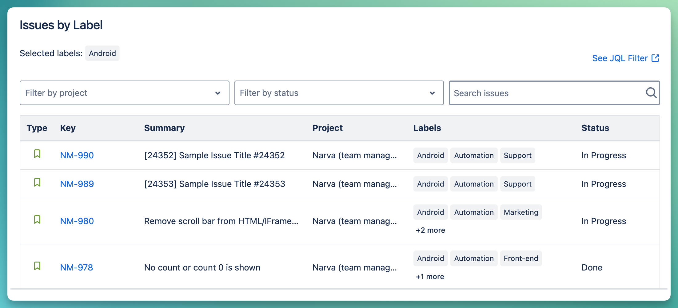 Managing Jira Labels